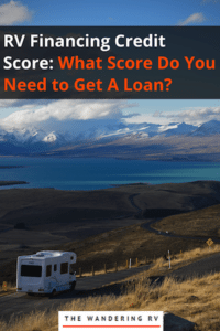 What's the minimum credit score for an RV loan?